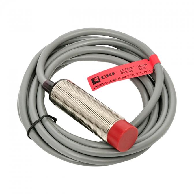 Купить Бесконтактный емкостный датчик PROXIS-1-18-08-N-NO-2 на EKF electric